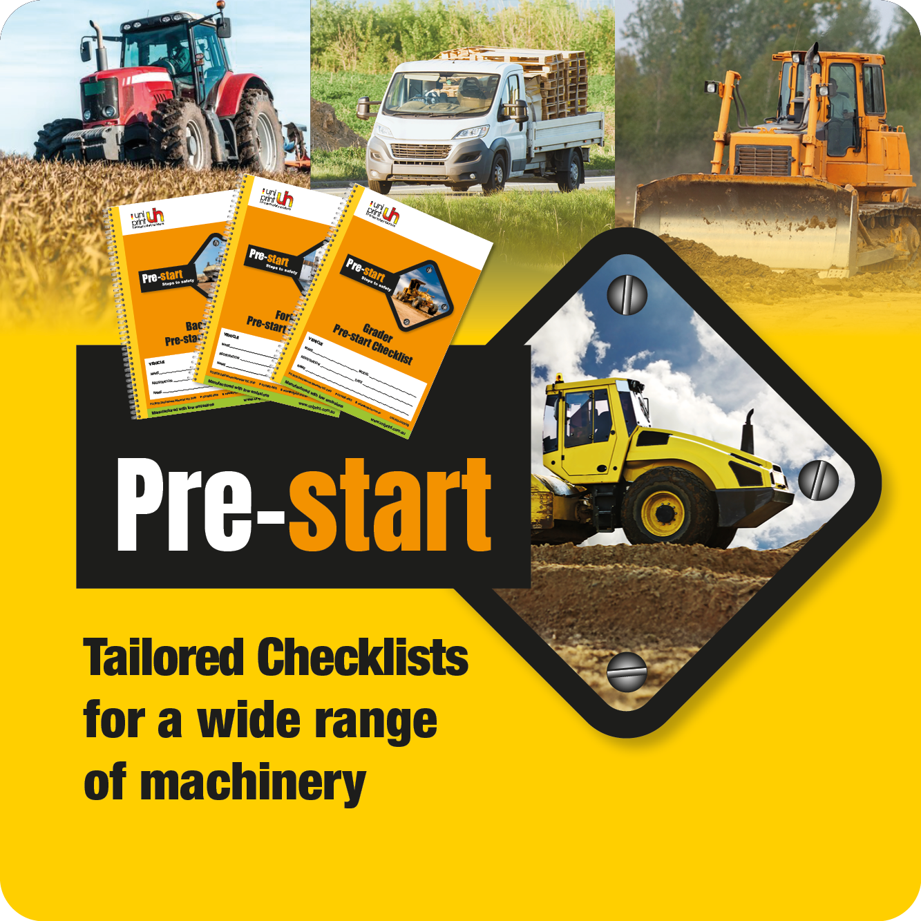 Pre-start Safety Book Range | UniPrint