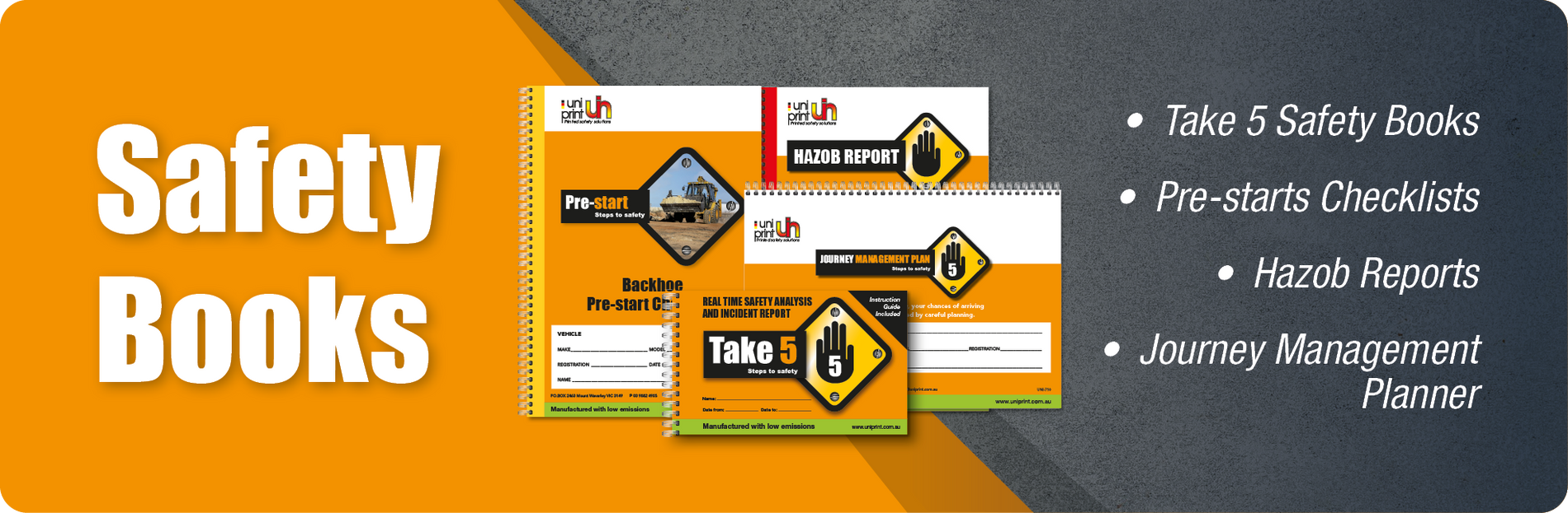 Safety Books | Australia's Leading Supplier | UniPrint