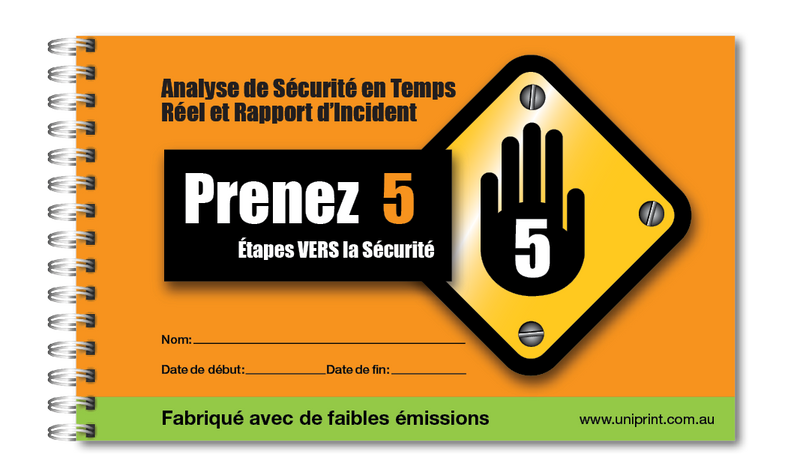 Take 5 Safety Books | Australia's Leading Supplier | UniPrint